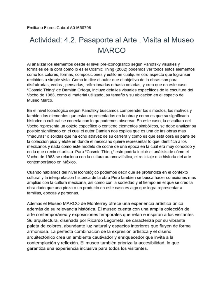 Actividad - 4.2 | PDF | Museo | México