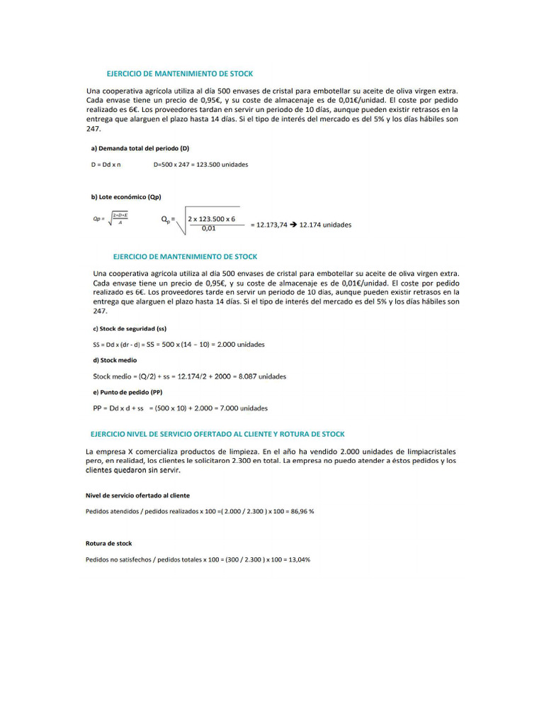 Ejercicios Examen | PDF