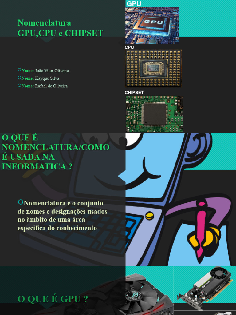 Nomenclatura de GPU, CPU e Chipset | PDF | Computadores