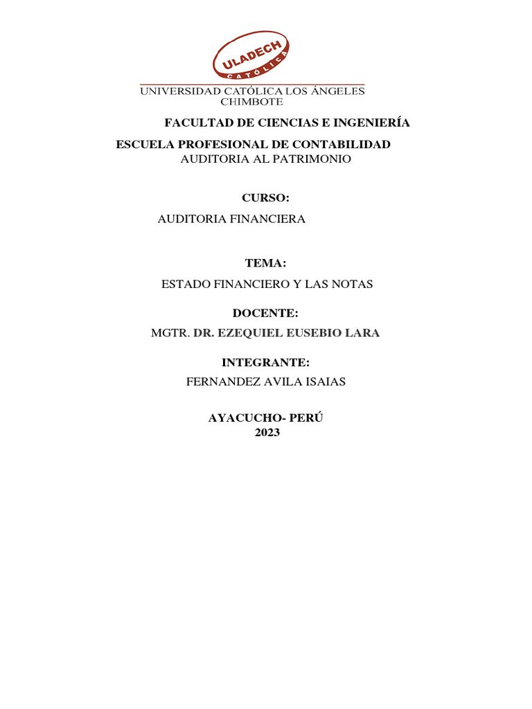 Auditoria Del Patrimonio Pdf Auditoría Contralor