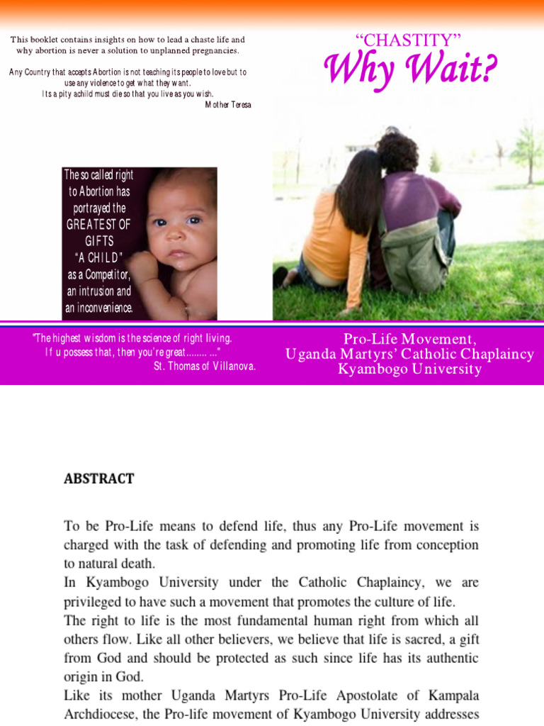Chastity Why Wait | PDF | Chastity | Love