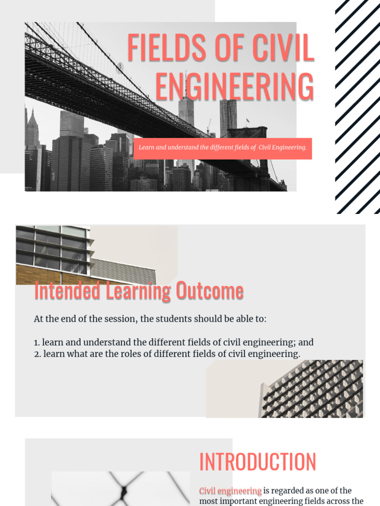 Module 4 - Fields of Civil Engineering (PPT Presentation) | PDF ...