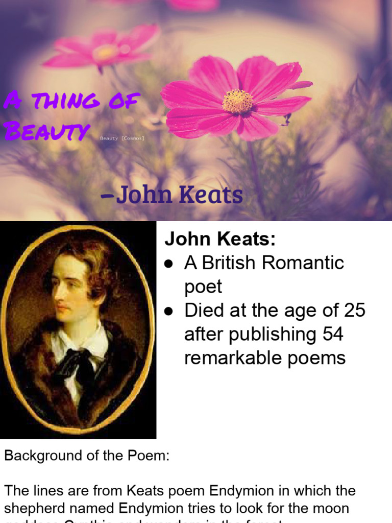 A Thing of Beauty | Download Free PDF | John Keats