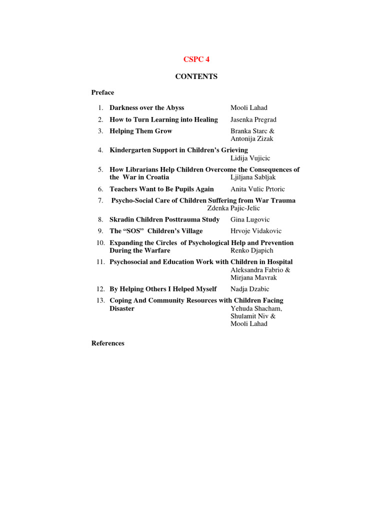 Community Stress Prevention Volume 4 | PDF | Attachment Theory ...