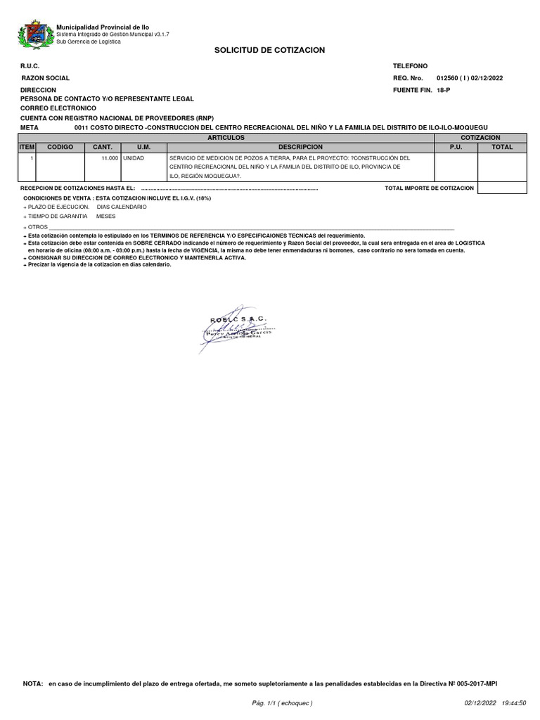 Sol Cot 12560 | PDF | Industrias de servicio | Economias