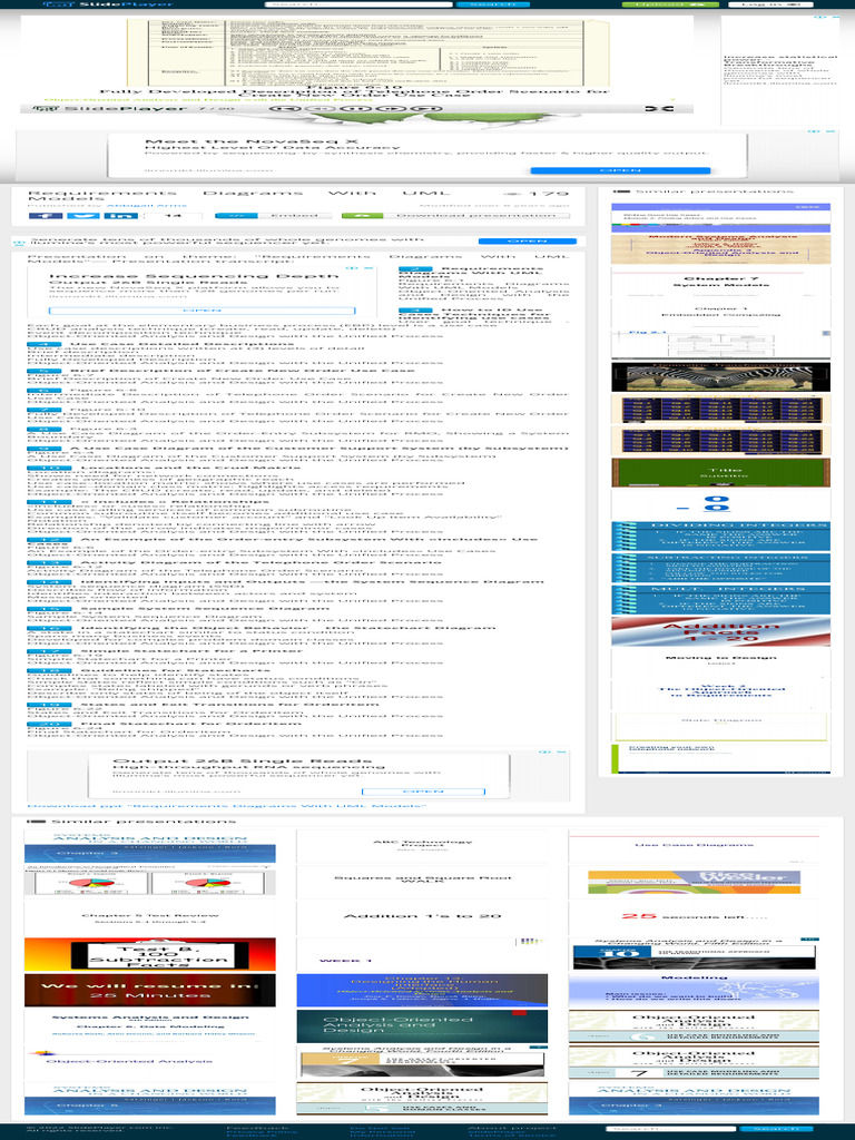 UML Requirements Diagram Overview | PDF | Use Case | Applied Mathematics