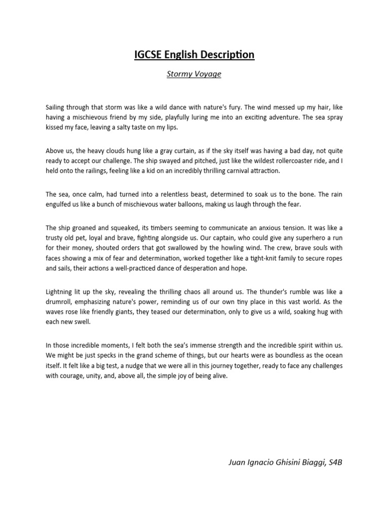 IGCSE Descriptive AI Correction | PDF