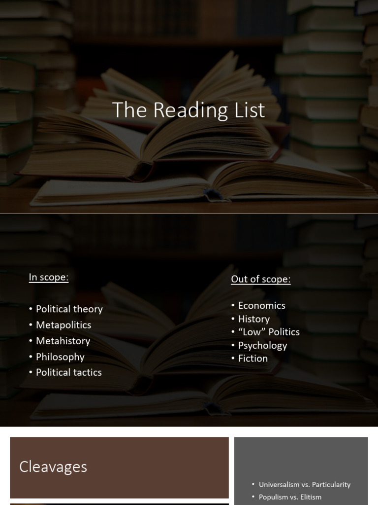 The Reading List | PDF | Thomas Carlyle