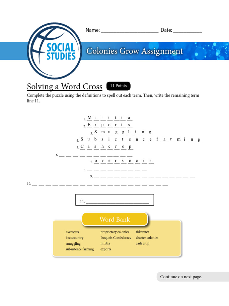Ss7 Colonies Grow Worksheet | PDF | New France | George Washington