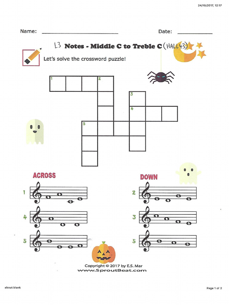 HALL12 - Music Worksheet - Music Math | PDF