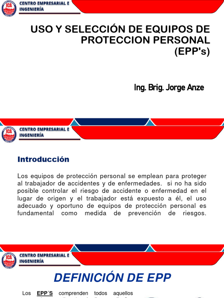 USO Y SELECCIÓN DE EPPs | PDF | Lentes | Guante