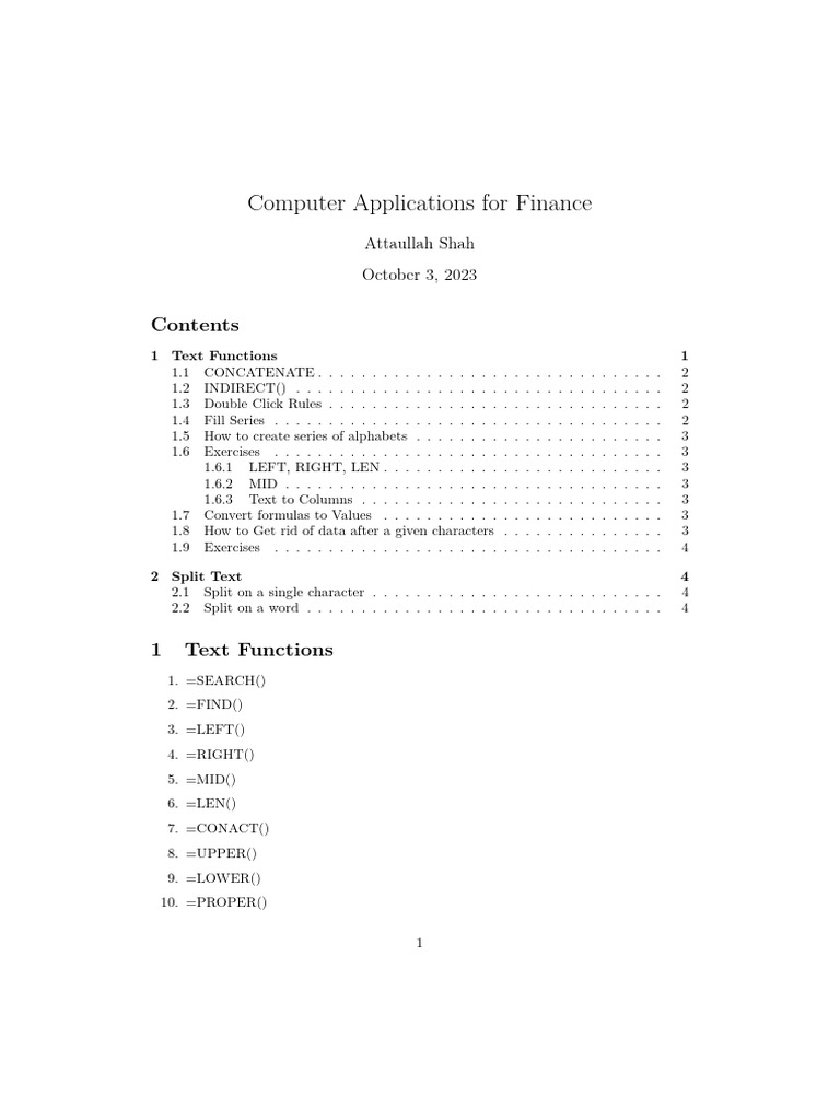 CAF Notes | PDF | Computer Science | Computing