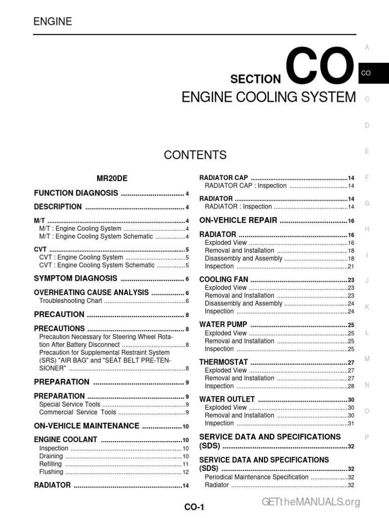 CO - Cooling System | PDF | Airbag | Radiator