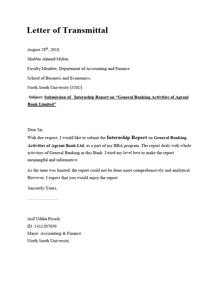 Agrani Bank Internship Report Overview | PDF | Banks | Deposit Account