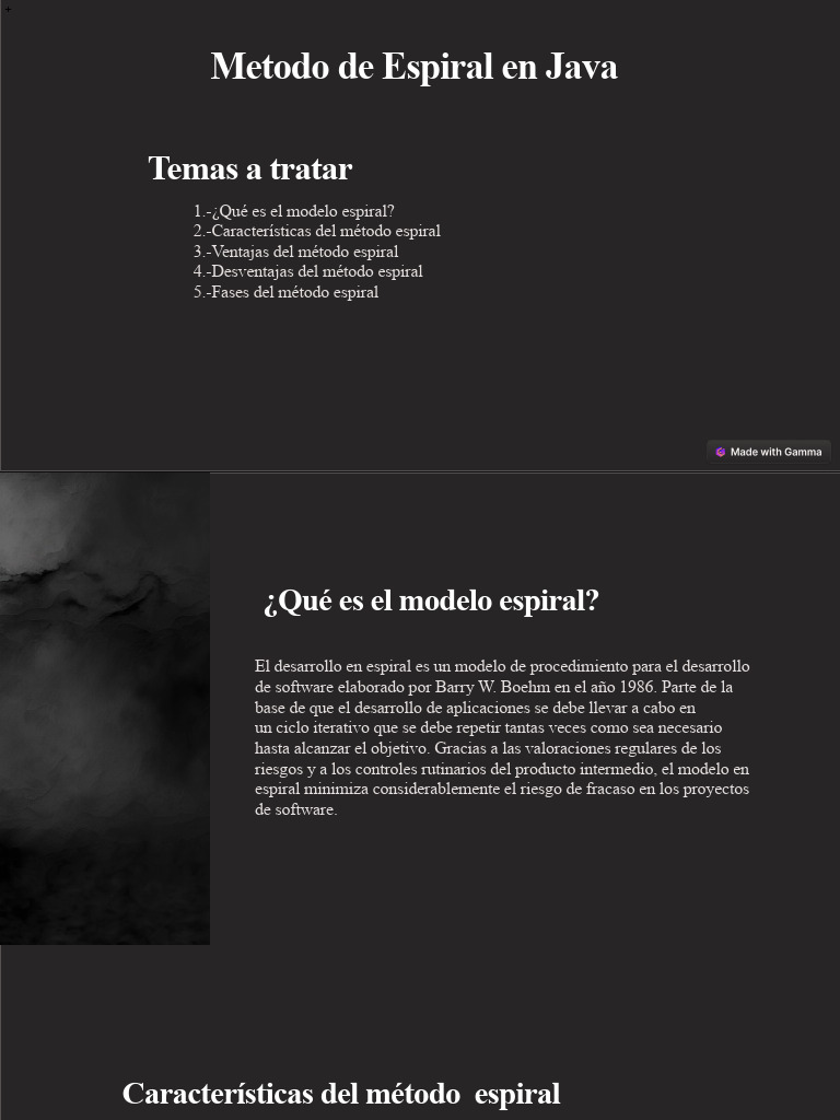 Metodo de Espiral en Java | PDF | Software | Ciencia de sistemas