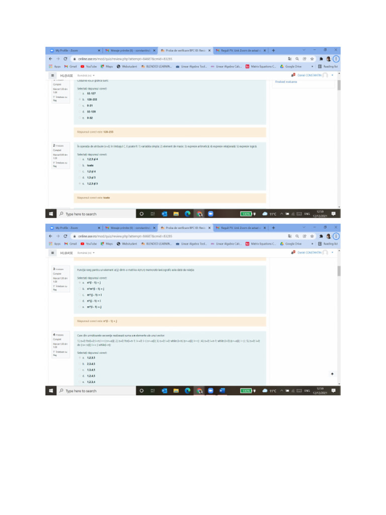 Grile Examen BPC | PDF