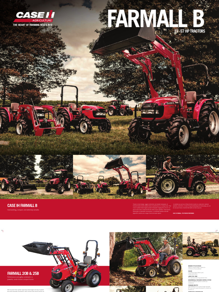 Case IH Farmall B - Brochure - 0717 | PDF | Tractor | Loader (Equipment)