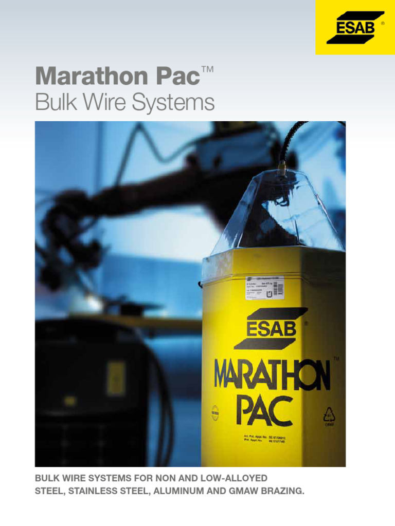 SWR 10055 Marathon Pac Brochure | PDF | Welding | Construction