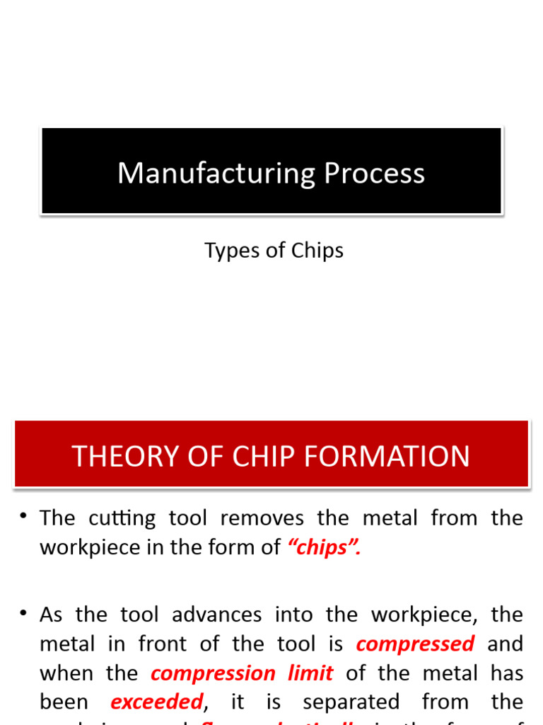 3 Types of Chips | PDF | Plasticity (Physics) | Building Materials