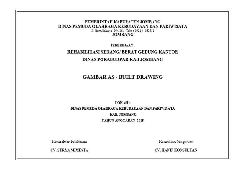 As Built Drawing | PDF