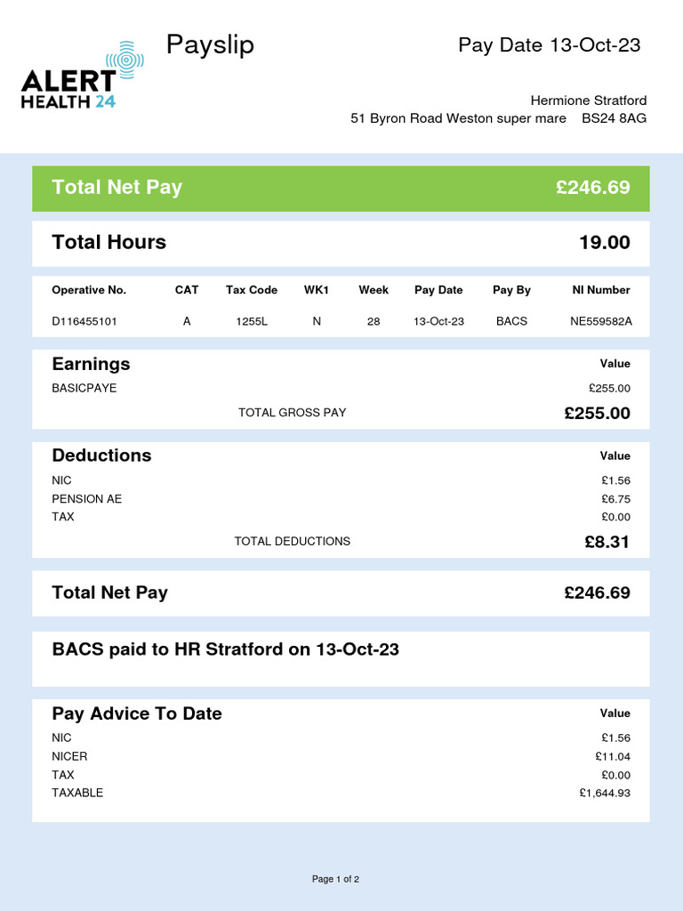 Ess Payslip - PHP 3 | Download Free PDF | Economies | Personal Finance
