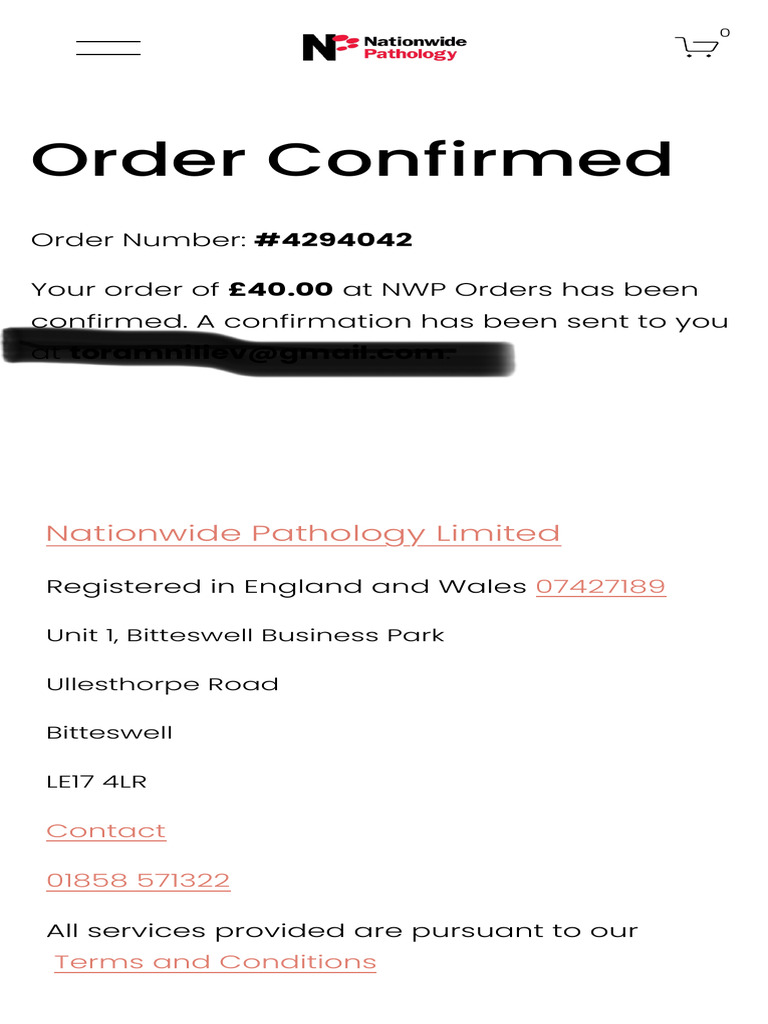 NWP Orders Order Confirmed | PDF