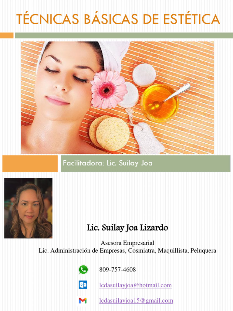 Presentacion Power Point Tecnicas Basicas de Estetica | PDF | Piel | Aprendizaje