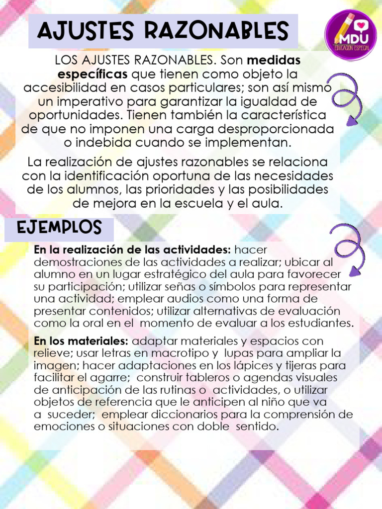 Ajustes Razonables Orienacion Mdu | PDF | Evaluación | Inclusión ...