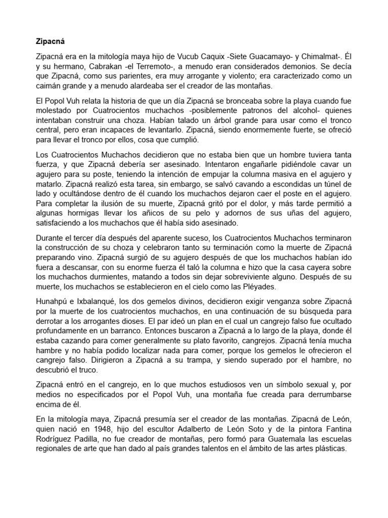Zipacná | PDF