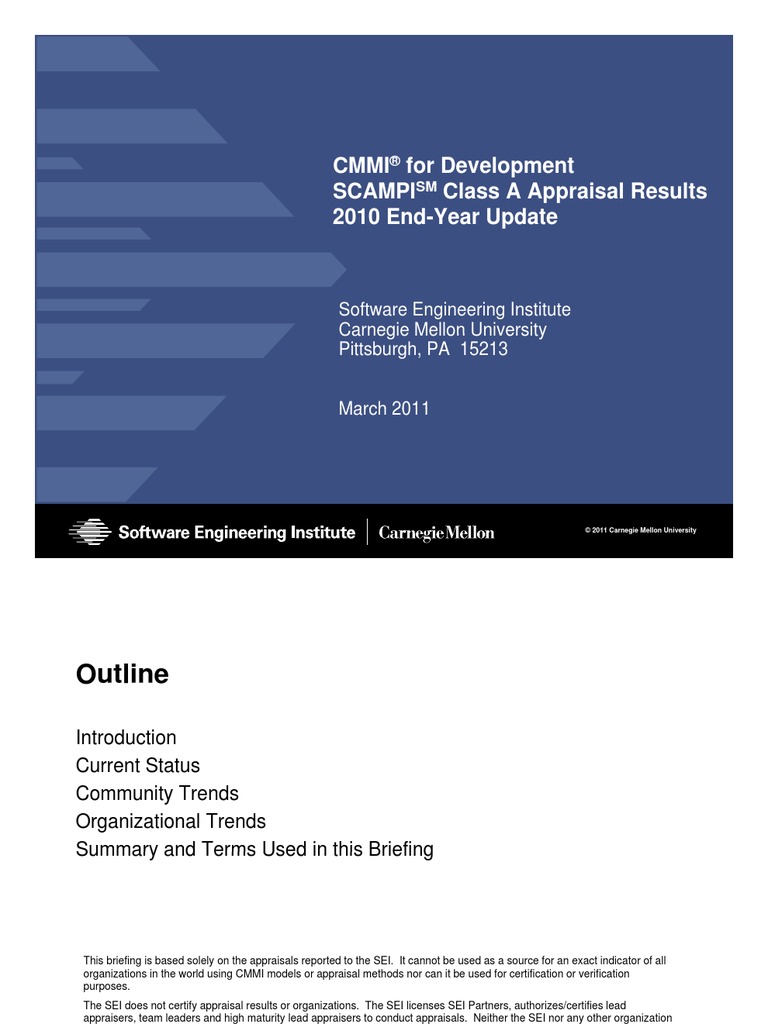 Cmmi For Development Scampi CL AA I LR LT Scampi Class A Appraisal ...