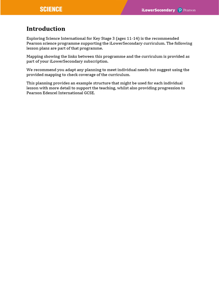 ILS Science LPs Year 7 | PDF | Staining