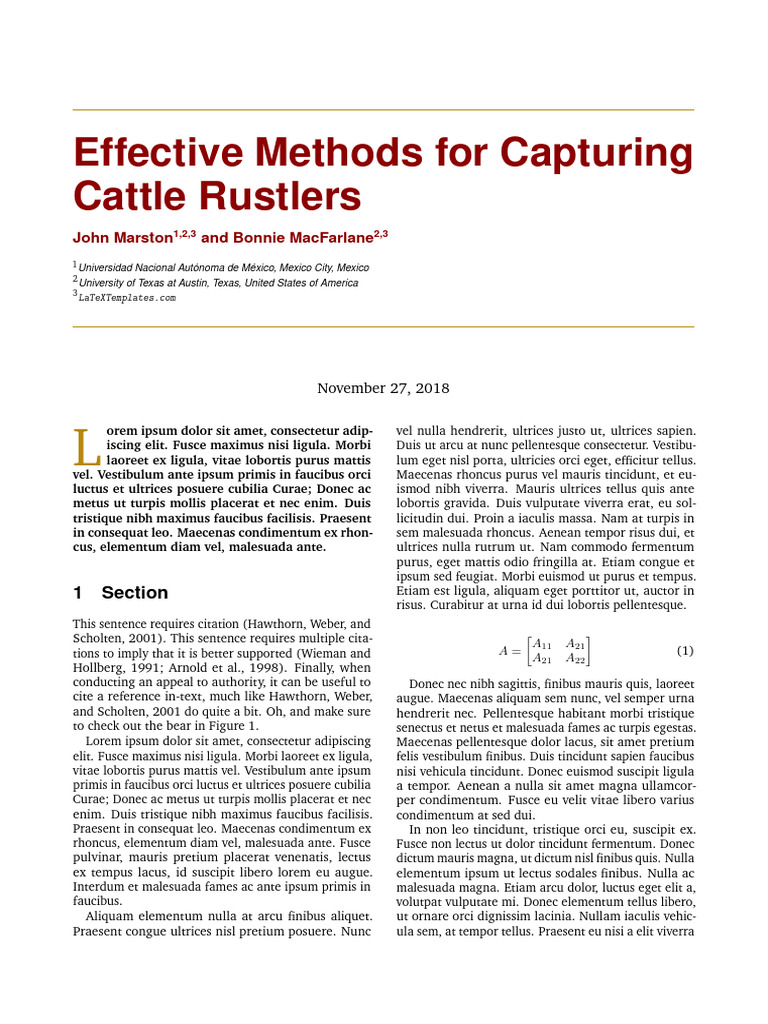Effective Methods For Capturing Cattle Rustlers | PDF
