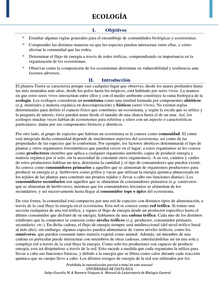 Practica 13 Ecologia | PDF | Ecología | Ecosistema