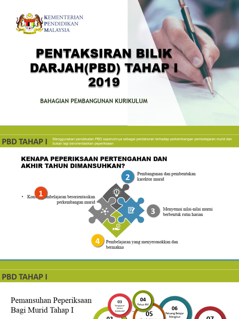 Slide Pentaksiran Bilik Darjah (PBD) TAHAP 1 2019 | PDF