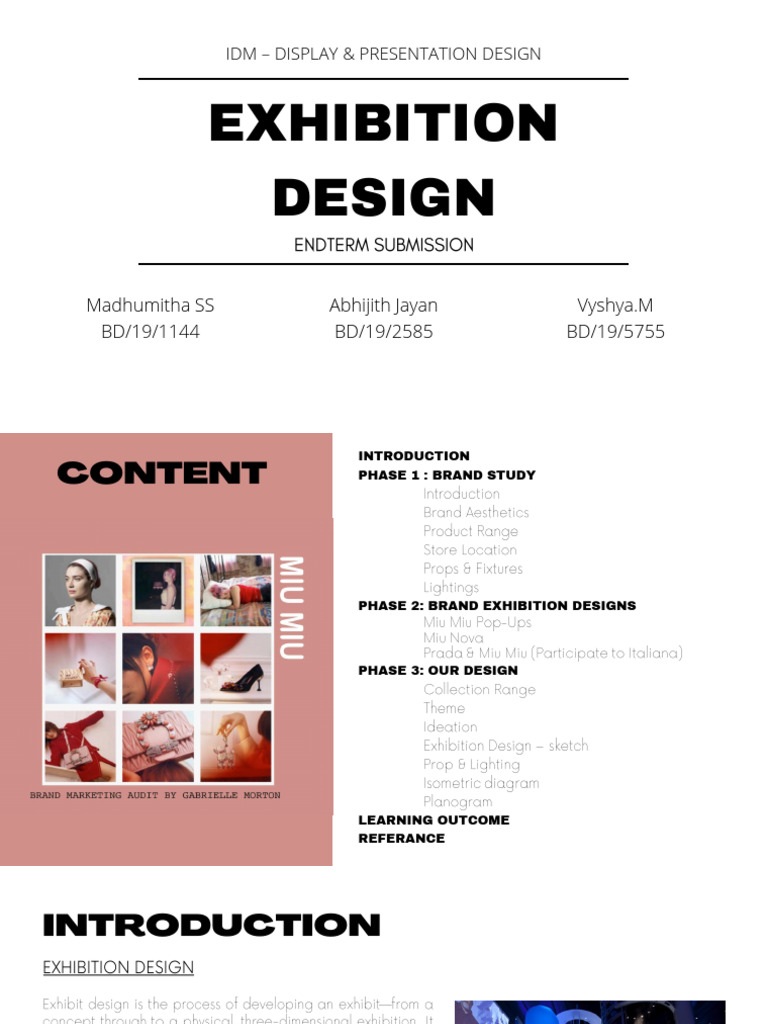 IDM Exhibition Design - Endterm (Group Assignment) | PDF | Fashion | Clothing