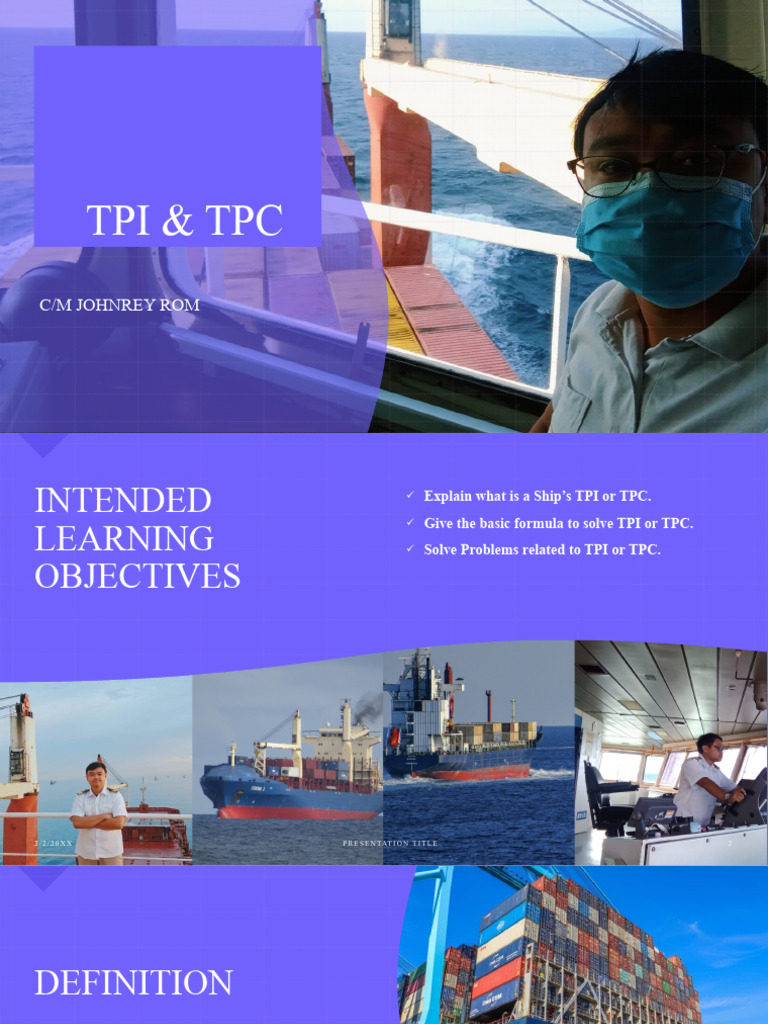 Understanding TPC and TPI in Ships | PDF | Science & Mathematics ...