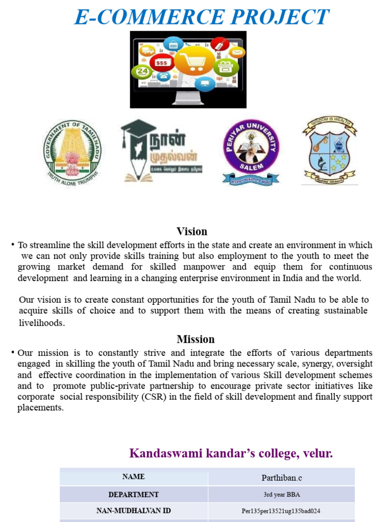 E Commerce Project Naan Mudhalvan Pdf Websites Jewellery