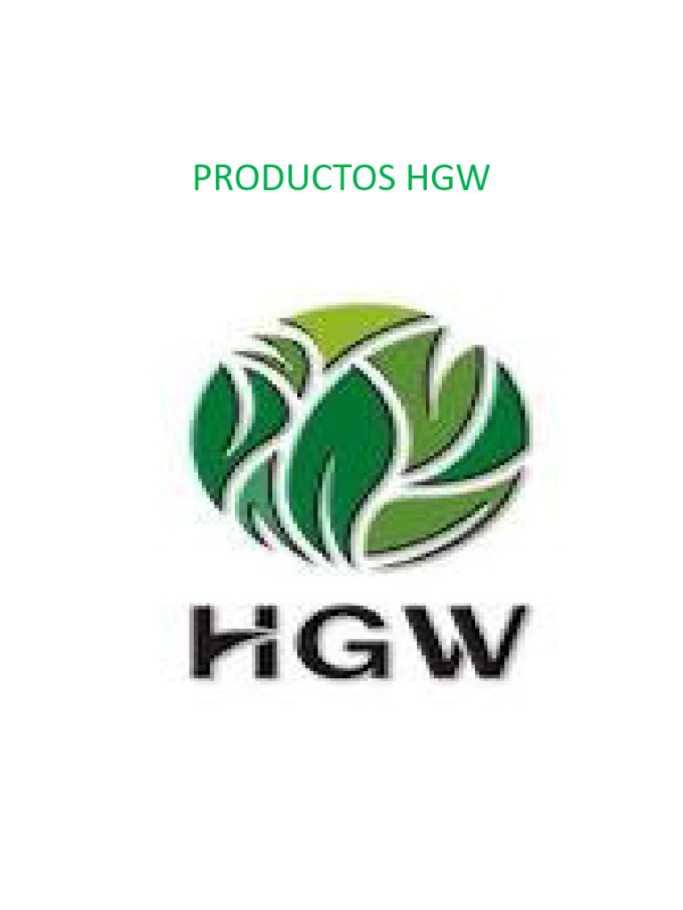 Productos HGW | PDF | Té | Alimentos