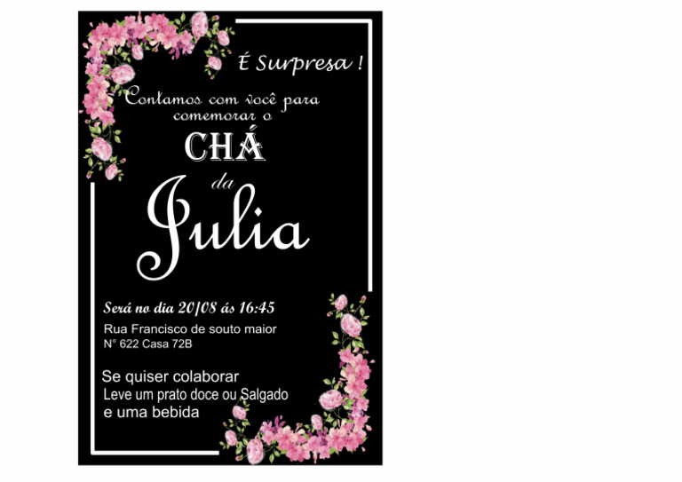 Convite Da Julia | PDF