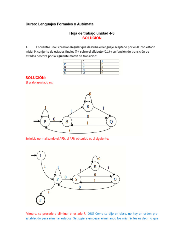 Solución Hoja de Trabajo 4-3 | PDF | Algoritmos | Programación de computadoras