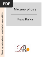 The Metamorphosis - Franz Kafka (1915) | PDF | The Metamorphosis