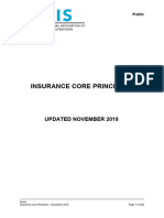 Insurance Core Principles Summary | PDF | Insurance | Reinsurance