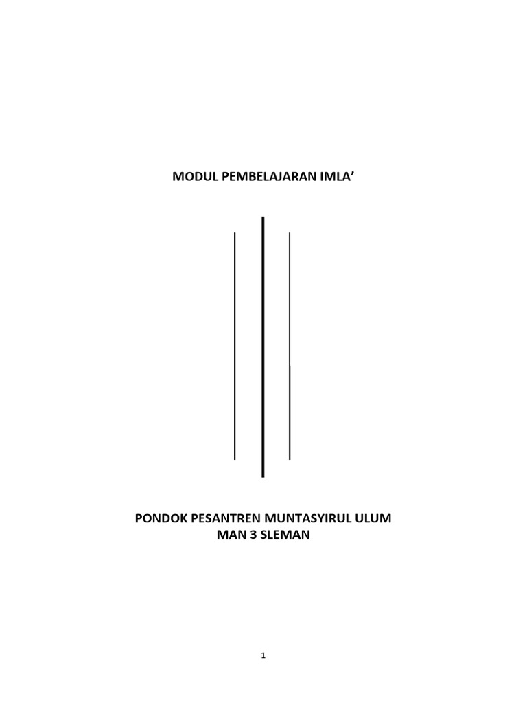 Modul Pembelajaran Imla. New | PDF