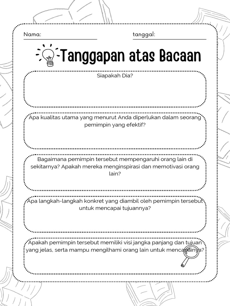 Middle School Reading Response Worksheets | PDF | Self-Improvement