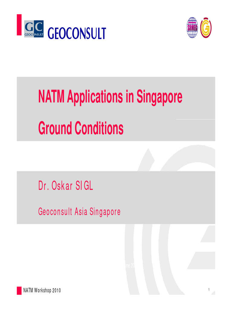 NATM Applications in SG | PDF | Tunnel | Civil Engineering
