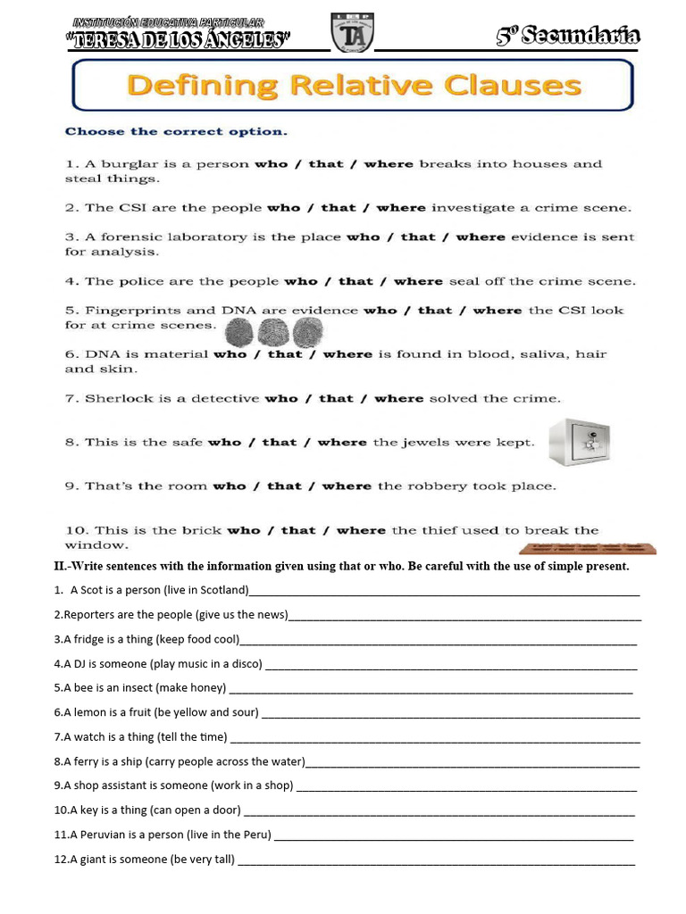 Relative Clauses | PDF