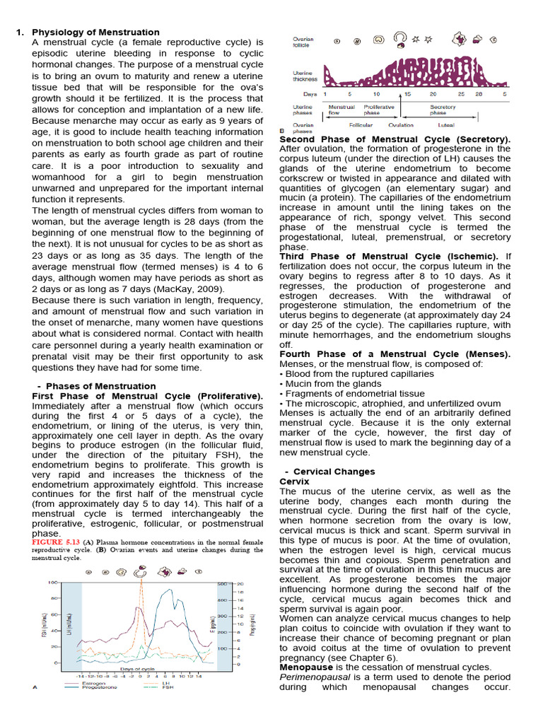 Ca 1 | PDF | Menstrual Cycle | Birth Control