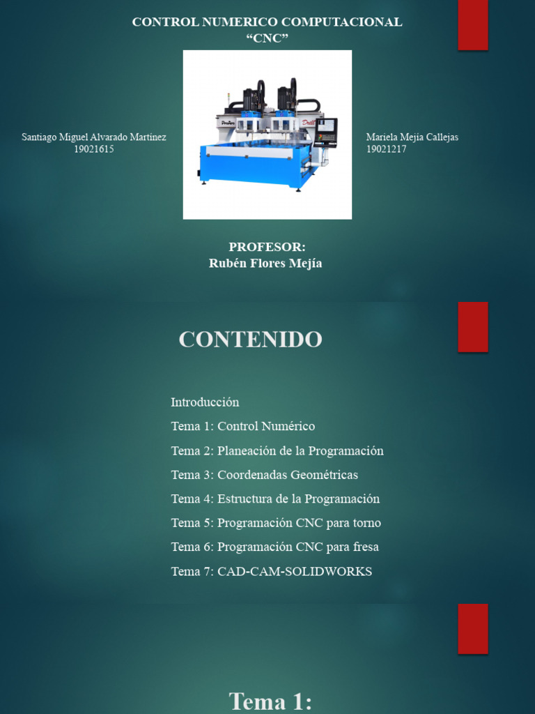Control Numerico CNC | PDF | Control numerico | Eje