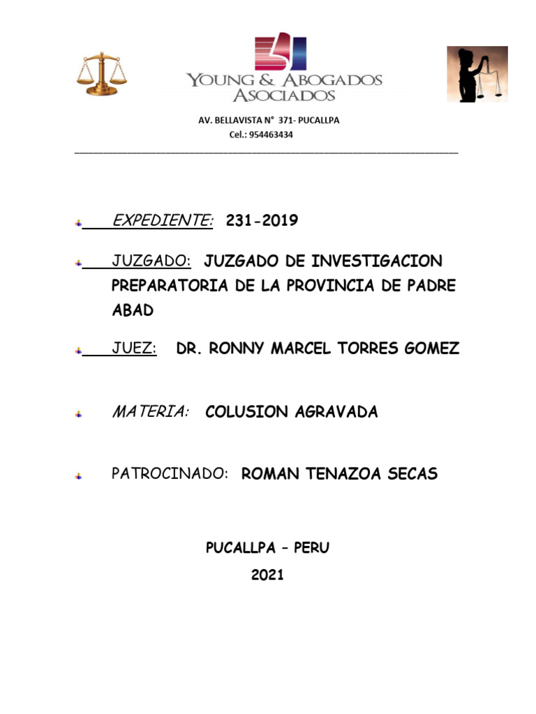 Caratula de Formato Expediente | PDF