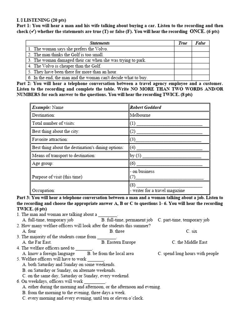 Listening 180823 | PDF | Workweek And Weekend